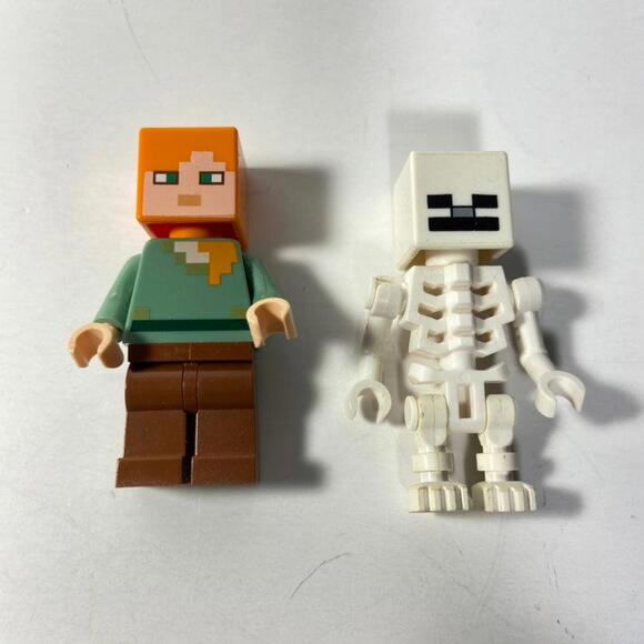 Lego | Toys | Authentic Lego Minecraft Alex Skeleton Minifigures | Poshmark
